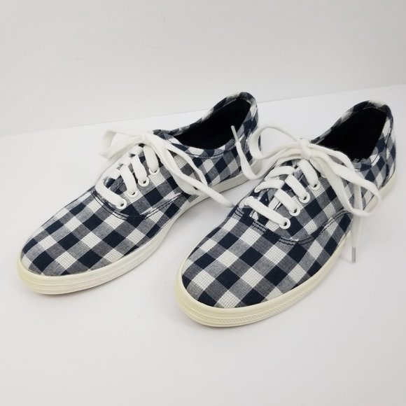 Mossimo Supply Co. | Shoes | Mossimo Cute Blue White Checked Tennie ...